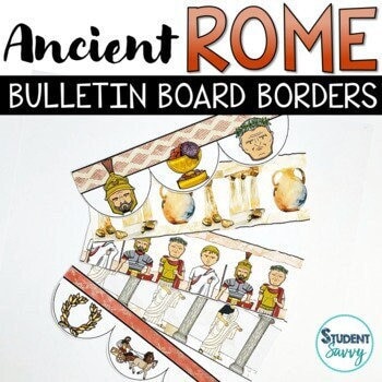 Ancient Rome Bulletin Board Borders Printable Rome History Classroom ...