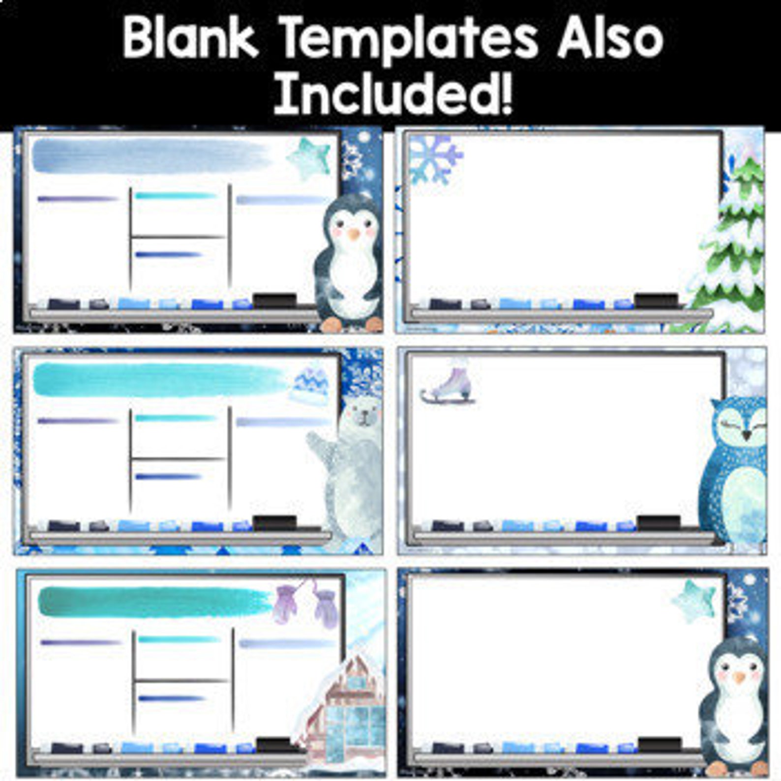 WINTER THEME Daily Agenda Template Holiday Schedule Google Slides ...