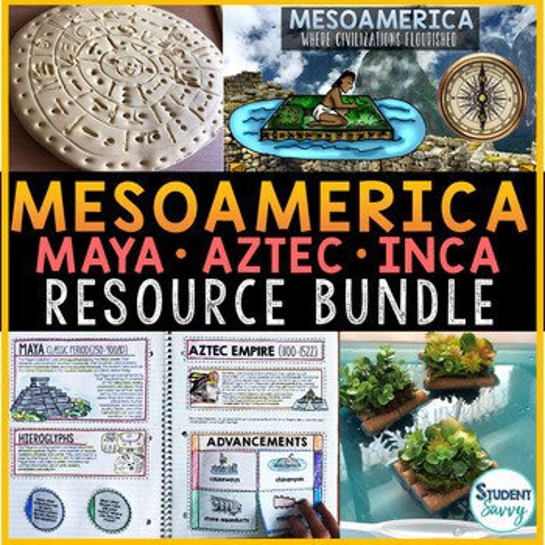 Mesoamerica Activities Bundle - Mayan Inca Aztec Mesoamerica ...