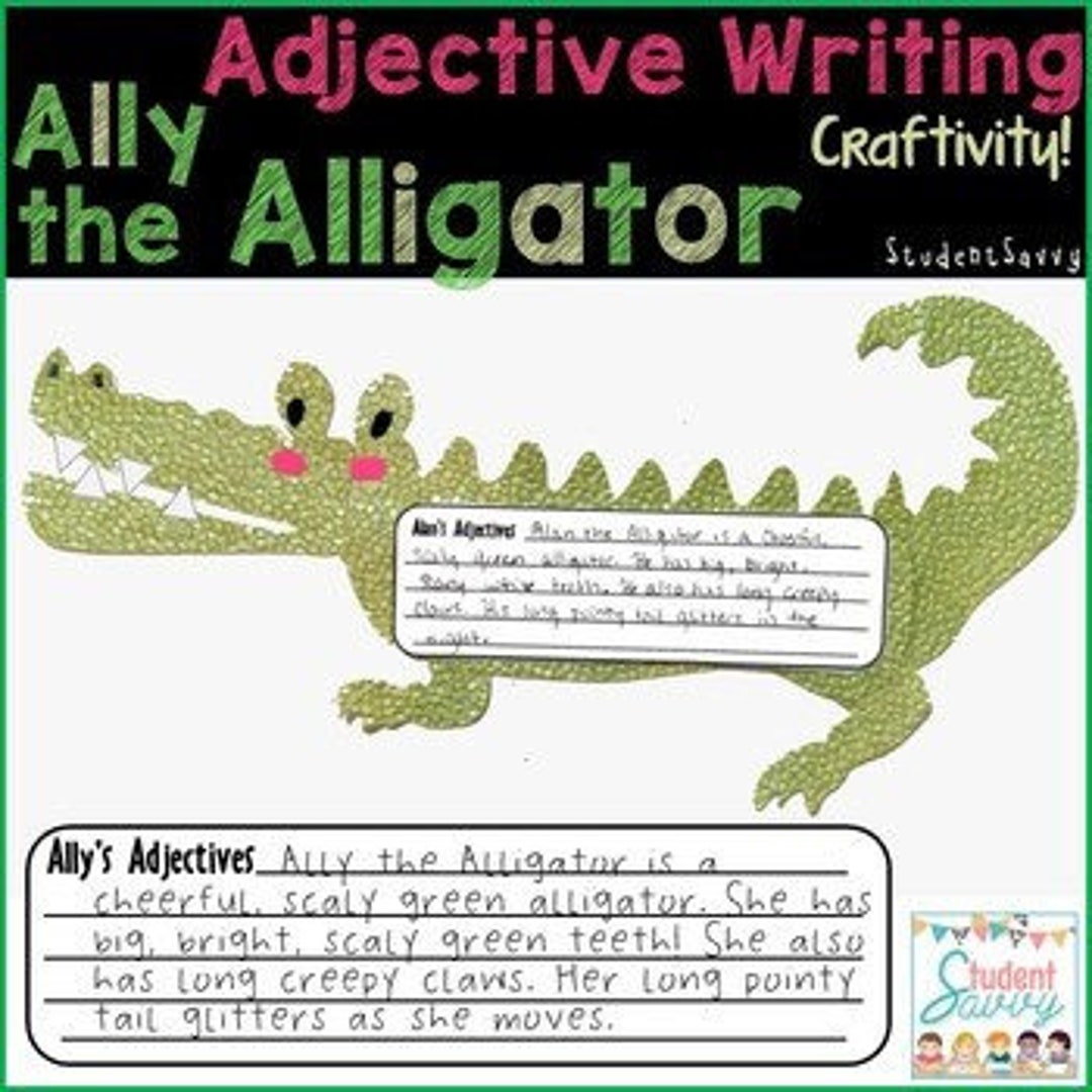 Adjective Writing - Alligator Craftivity! - Etsy