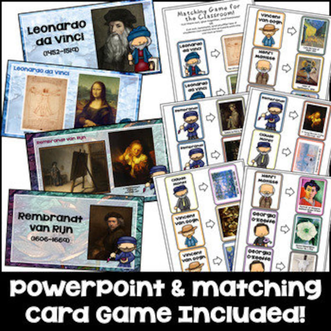 Famous Artists and Art History | Leonardo Da Vinci Michelangelo Matisse ...