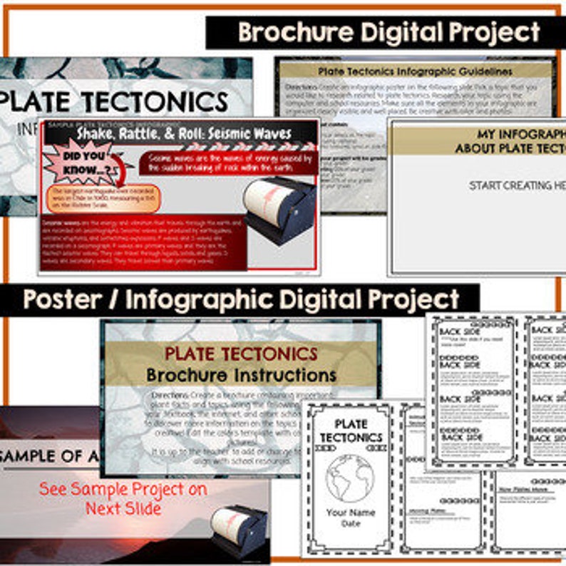 Plate Tectonics Projects Google Classroom Timeline Poster Tectonic ...