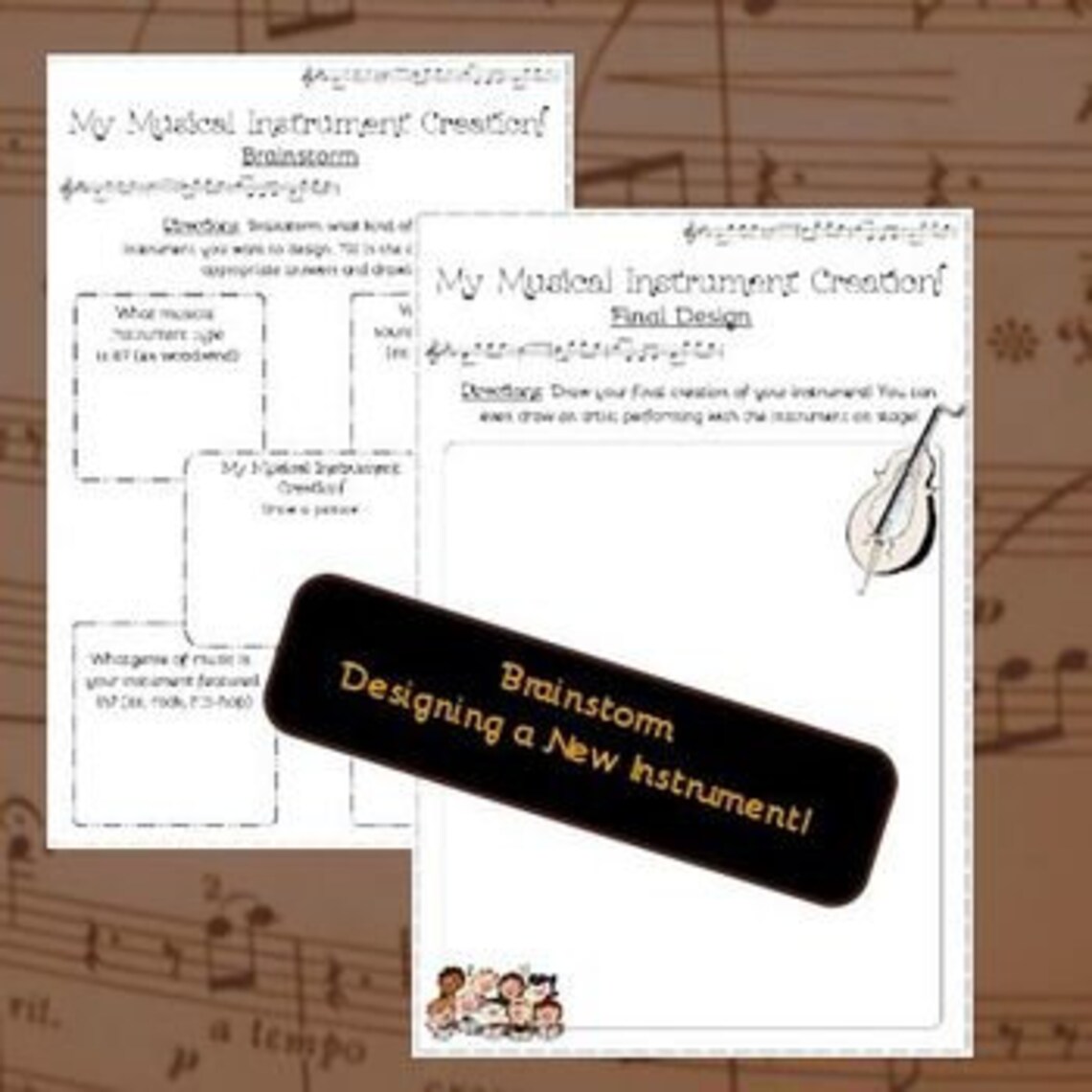 Music Worksheets Create Your Own Instrument Activity Music in Our ...