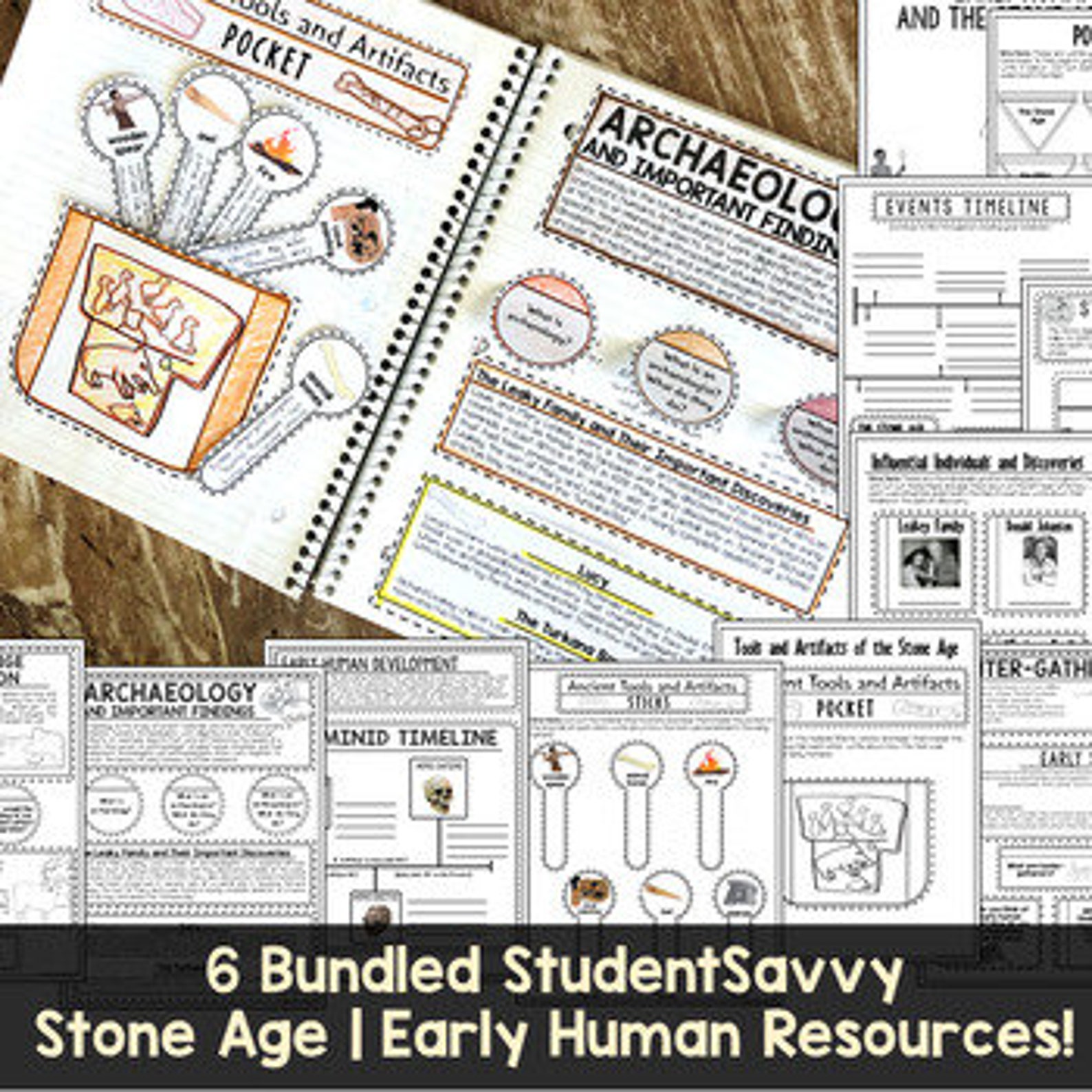 The Stone Age Activities Resource Bundle Early Humans - Etsy