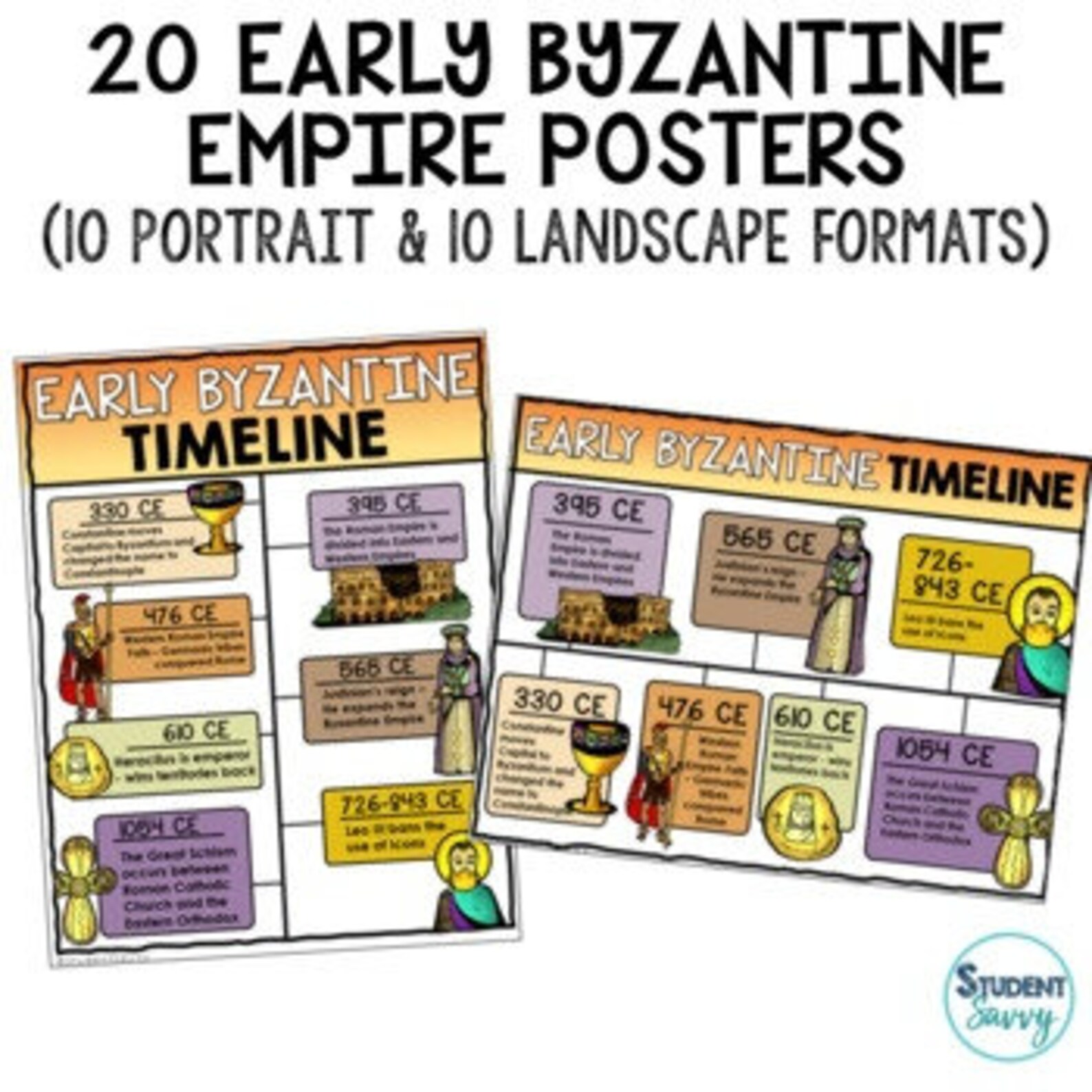 Early Byzantine Empire Posters Timelines Maps Coloring Pages - Etsy