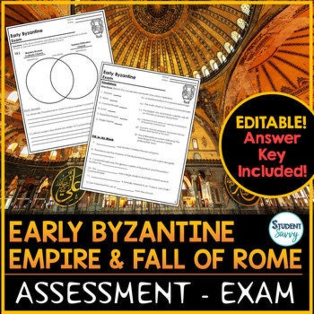 Early Byzantine Empire Test Exam Quiz Review | Justinian Code ...