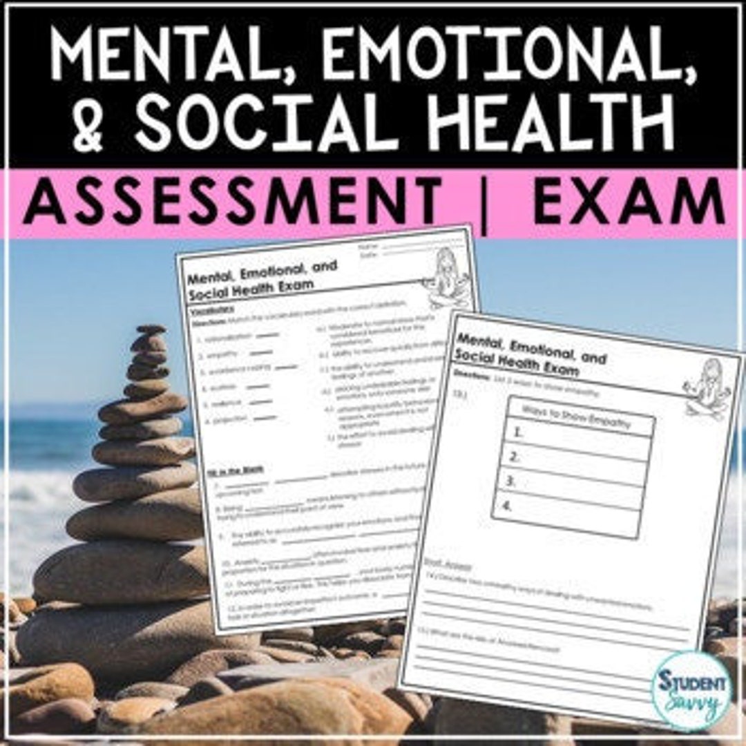 Mental Health Awareness Test | Social & Emotional Health Exam ...