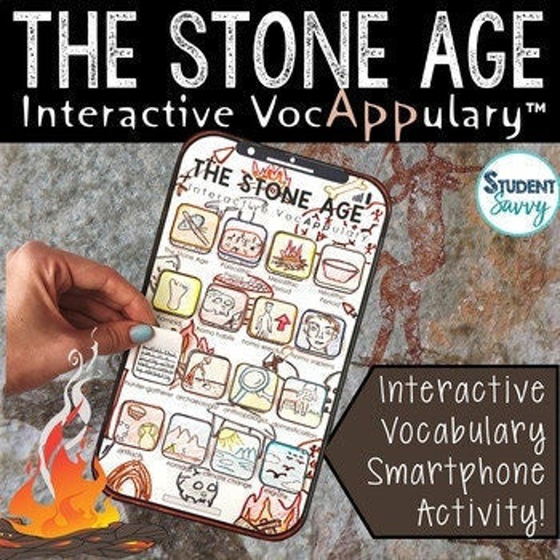 The Stone Age Interactive Vocappulary™ - Early Humans Vocabulary ...