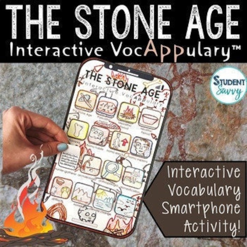 The Stone Age Interactive Vocappulary™ - Early Humans Vocabulary ...