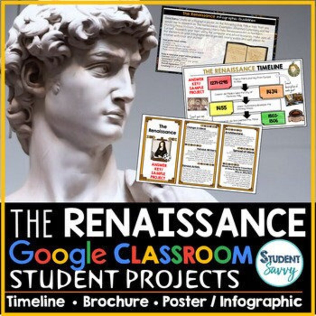 The Renaissance Google Classroom Projects | Medieval Europe Activities ...