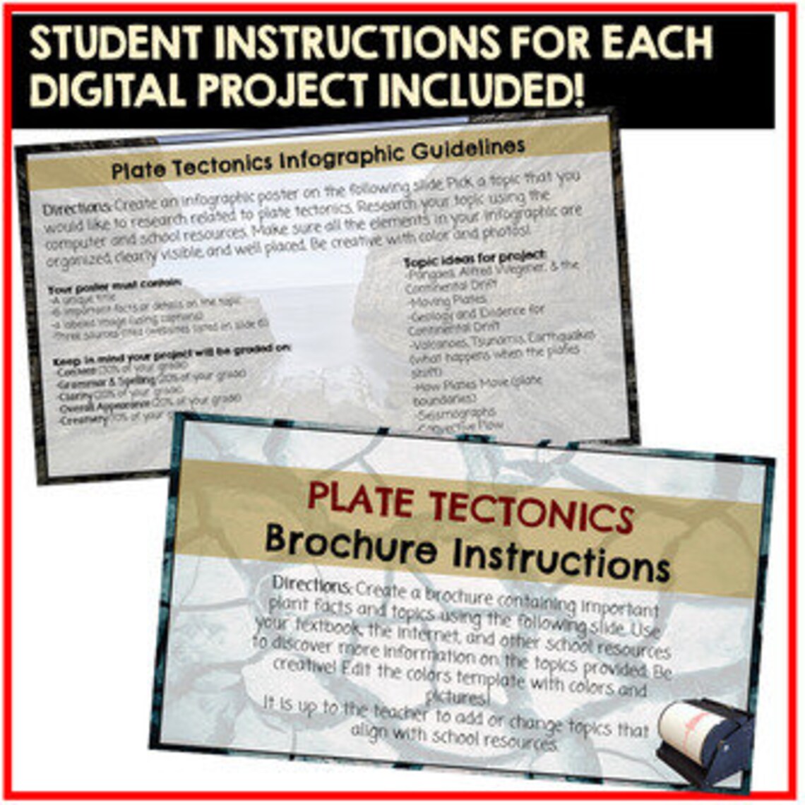 Plate Tectonics Projects Google Classroom Timeline Poster Tectonic ...