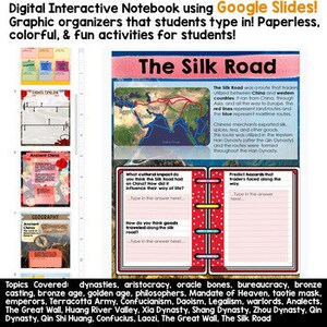 Digital Interactive Notebook | Ancient China Google Classroom - Etsy