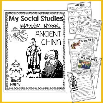 Ancient China Interactive Notebook | Ancient China Activities Digital ...