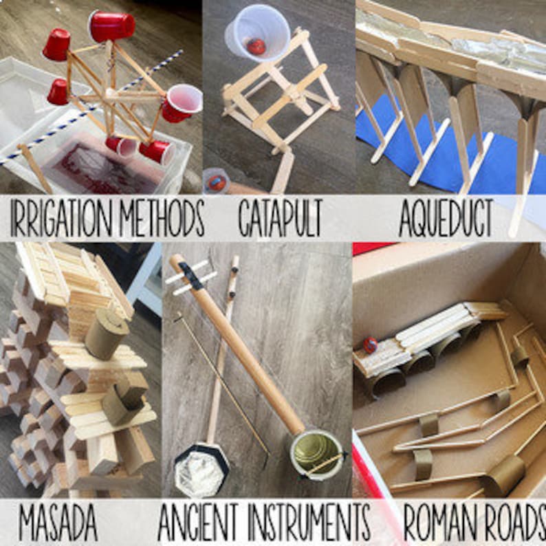 Ancient Civilizations STEM Challenges Ancient World History Activities ...