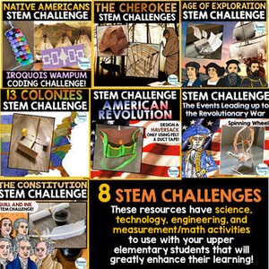 US History STEM Challenges | United States STEM - Etsy