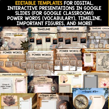 Digital Interactive Google Slides Templates for Social Studies ...