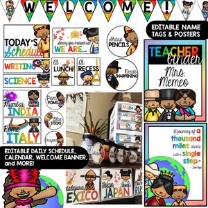 Classroom Decor Around the World Children | Etsy