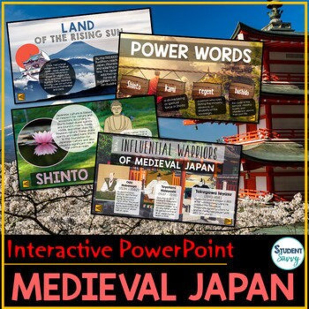 Medieval Japan Powerpoint - Google Slides - Google Classroom Timelines ...