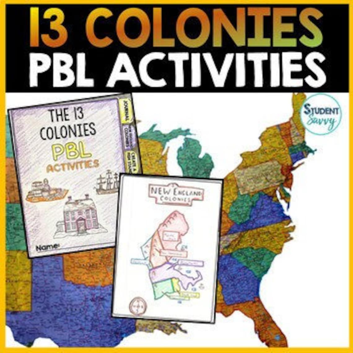 13 Colonies PBL Activities | Original Thirteen Colonies - Etsy