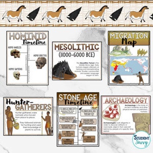 Stone Age Bulletin Board Kit | Early Human Posters | Borders | Banners ...