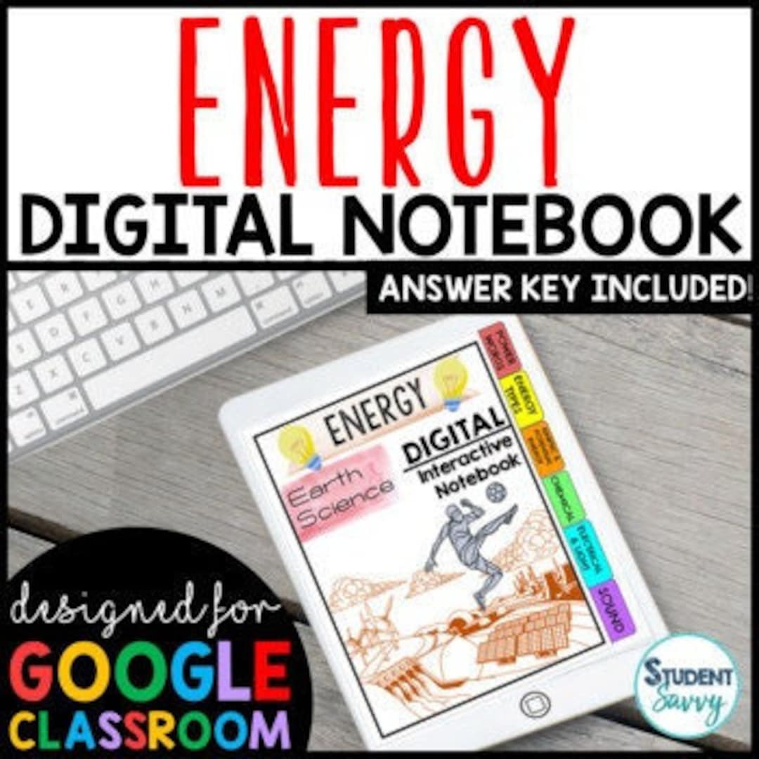 Digital Interactive Notebook | Energy Google Classroom - Etsy