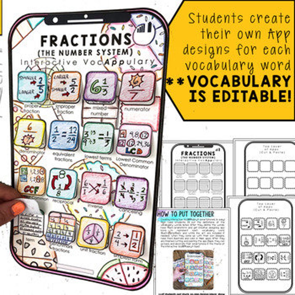 Math Vocabulary Bundle Interactive Vocappulary™ Digital Math Google ...