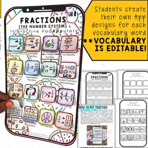 Math Vocabulary Bundle - Interactive Vocappulary™ | Digital Math Google ...