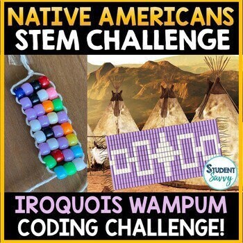 Ancient Native Americans | STEM Challenge | Iroquois Wampum Coding - Etsy