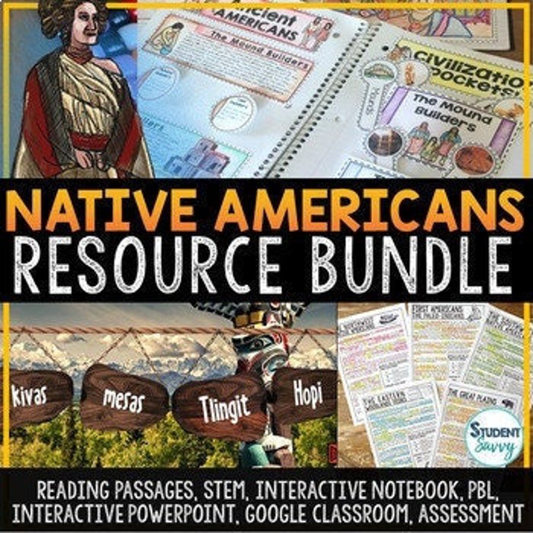 Native Americans Activities Bundle Tribes - Projects - Indigenous ...