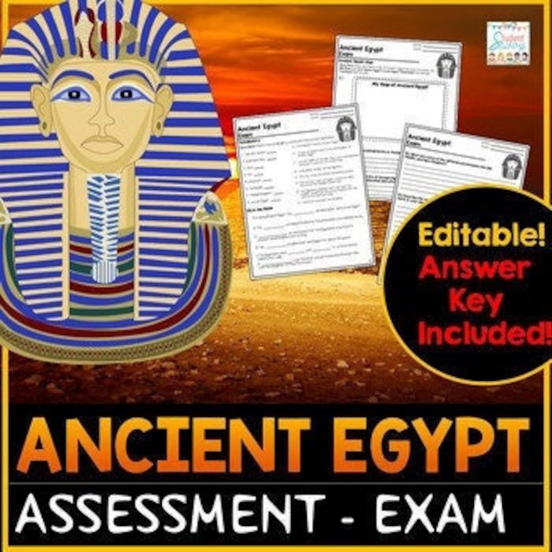 Ancient Egypt Exam - Assessment | Ancient Egypt Test Quiz Google Slides ...