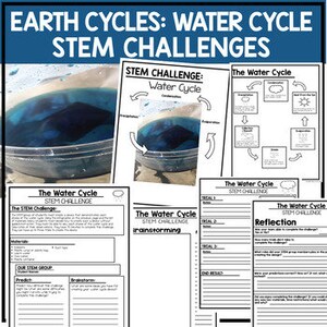 Earth's Cycles: Water Cycle STEM Challenge Activity Project - Etsy