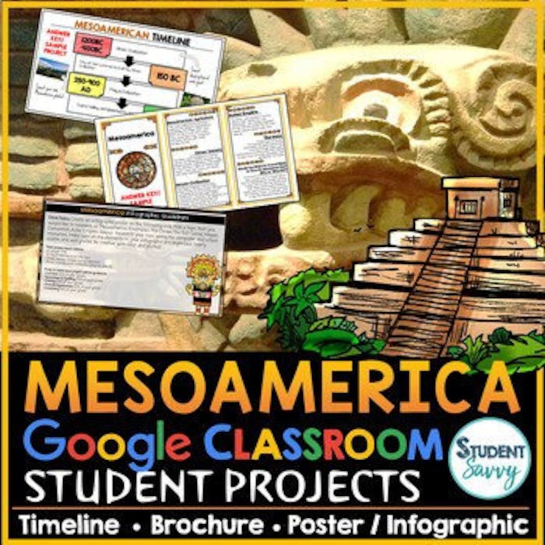 Mesoamerica: Olmec Maya Aztec Inca Google Classroom Projects - Etsy
