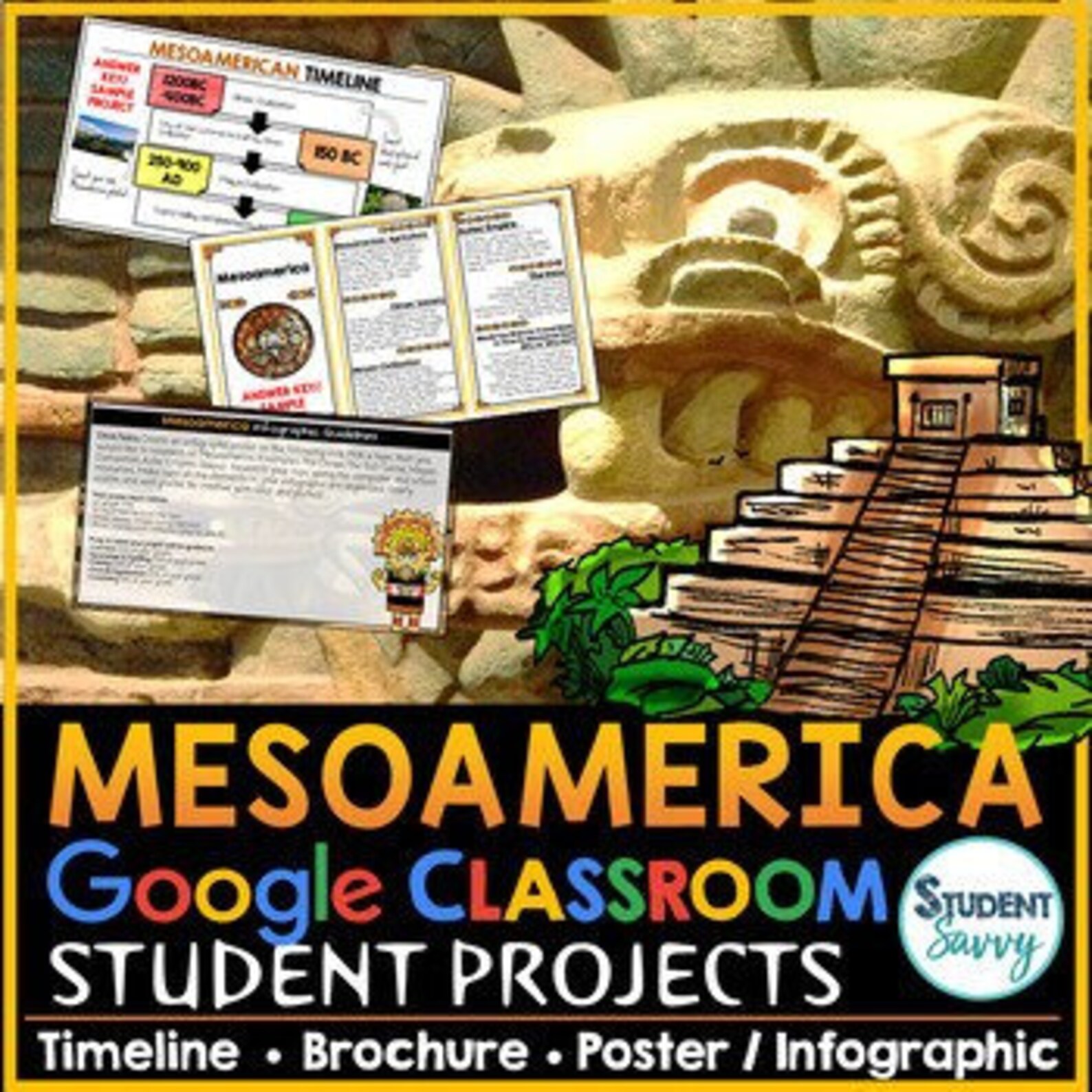 Mesoamerica: Olmec Maya Aztec Inca Google Classroom Projects - Etsy