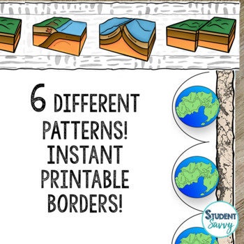 Plate Tectonics Bulletin Board Kit | Science Posters | Borders ...