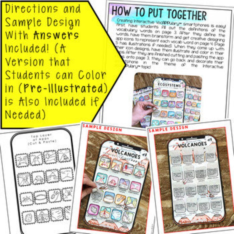 Earth Science Vocabulary Activities - Interactive Vocappulary™ - Etsy