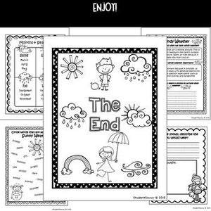 Weather & Seasons Book! - Etsy