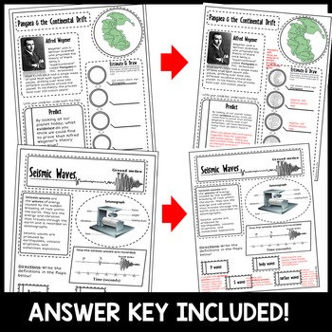 Plate Tectonics Worksheets Interactive Notebook Tectonic Plates ...