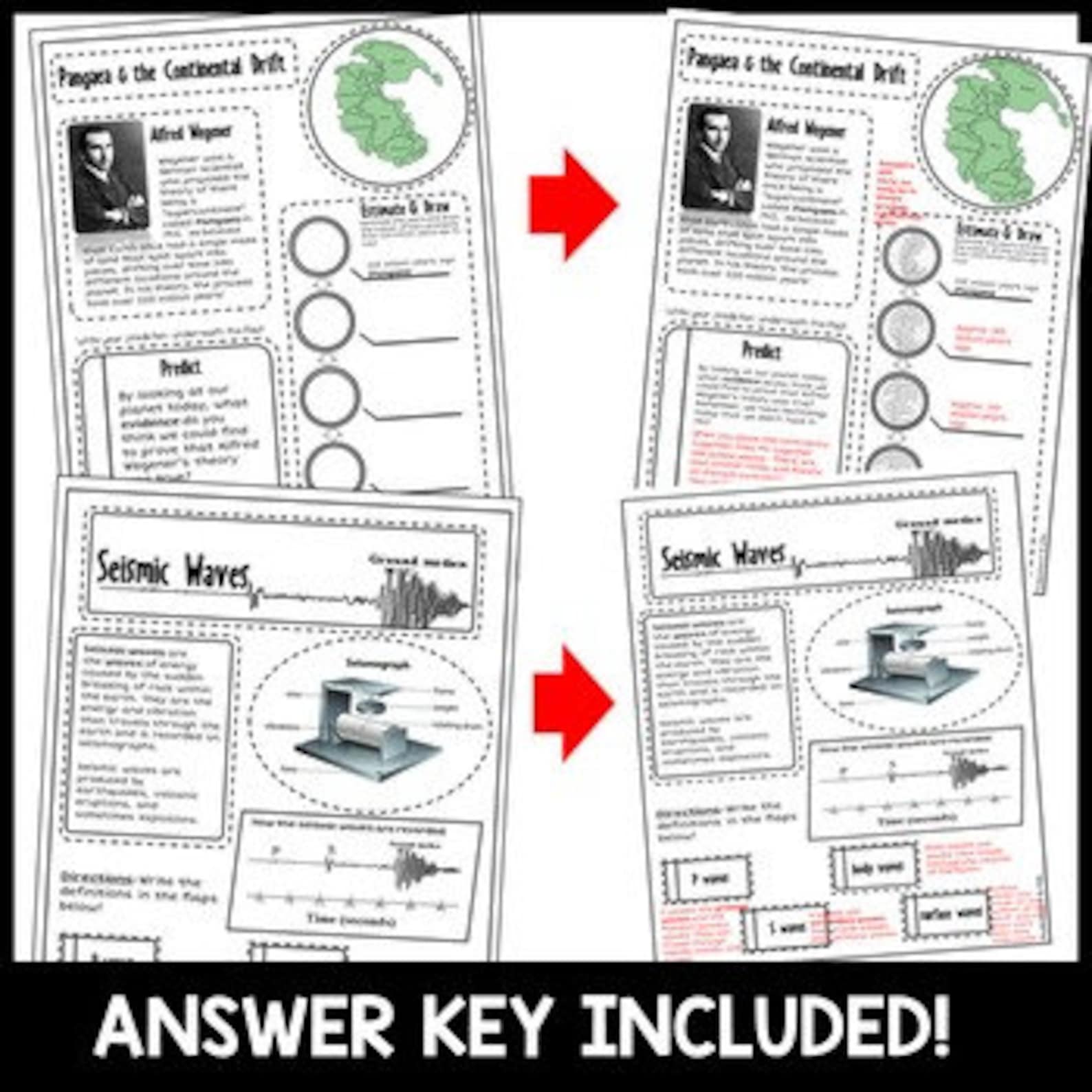 Plate Tectonics Worksheets Interactive Notebook Tectonic Plates ...