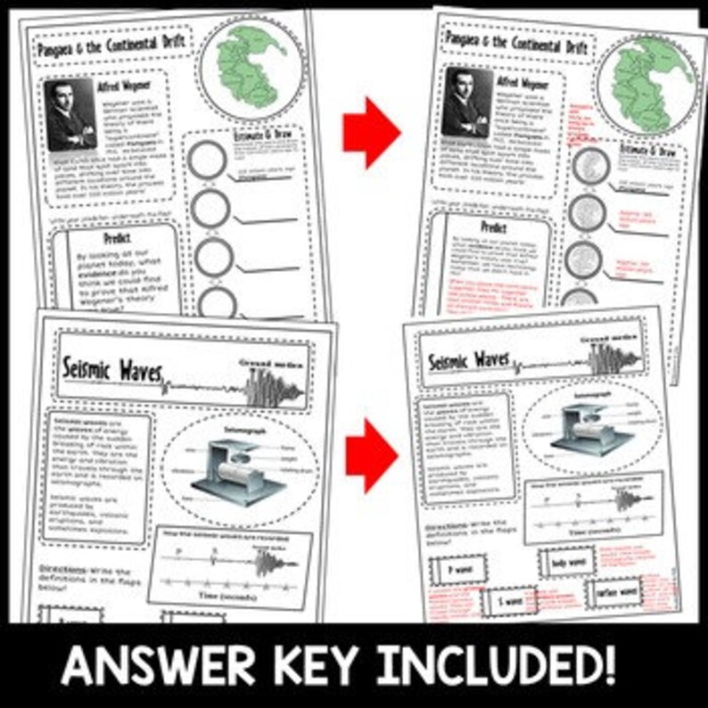 Plate Tectonics Worksheets Interactive Notebook Tectonic Plates ...