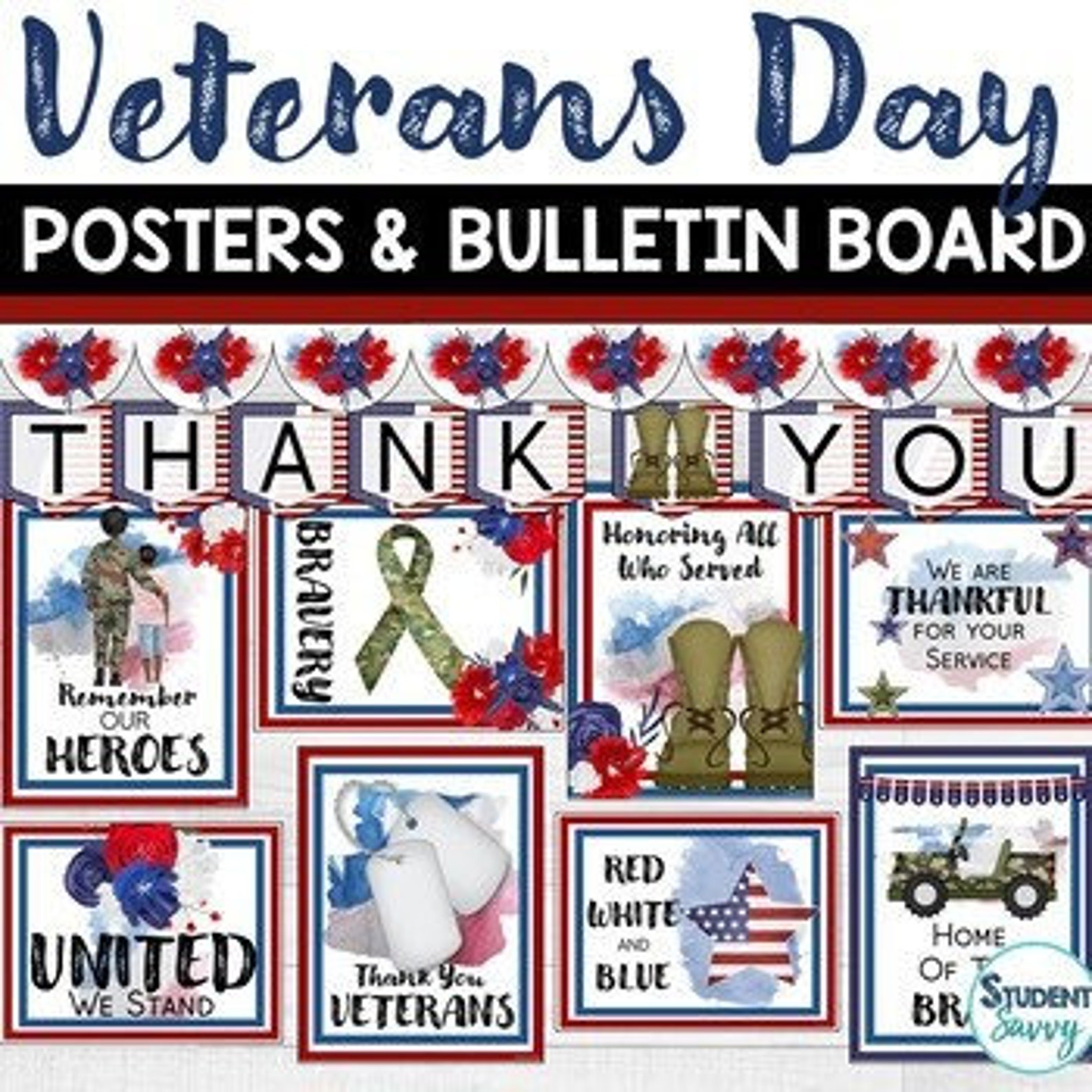 Veterans Day Bulletin Board & Posters Veterans Day Classroom Decor - Etsy