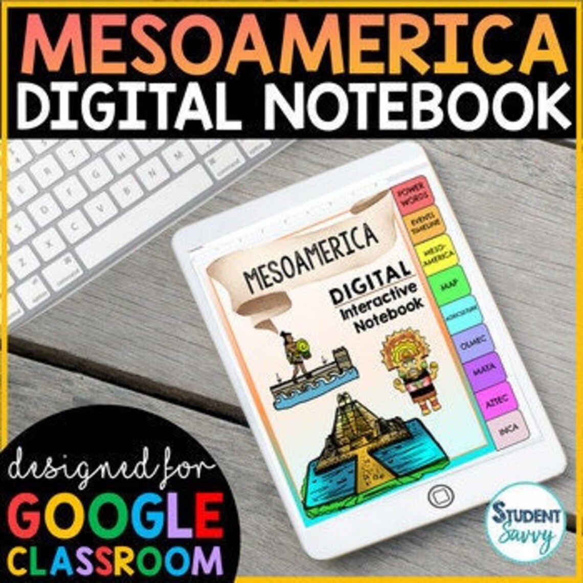 Mesoamerica Interactive Notebook Digital Notebook Google Classroom ...