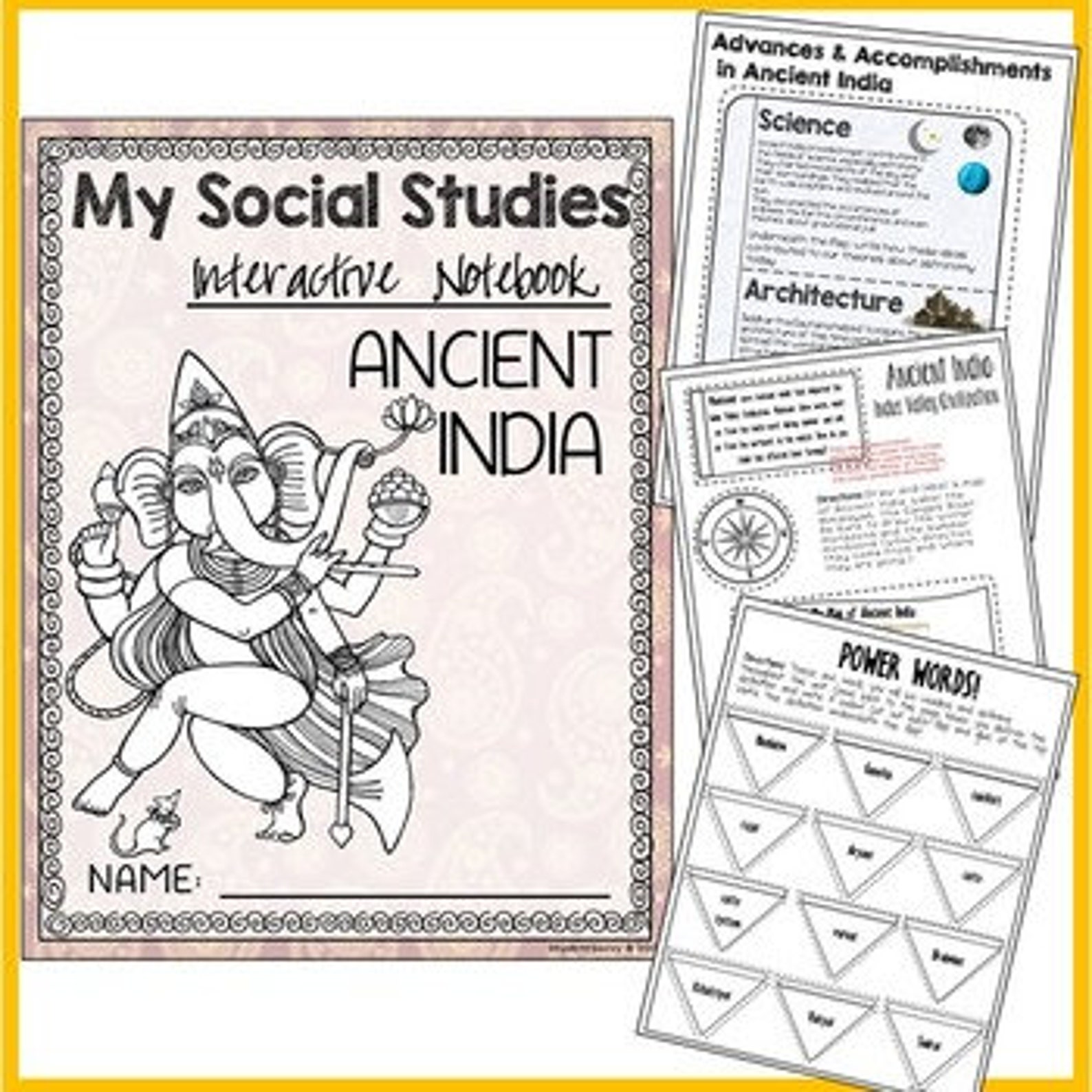 Ancient India Interactive Notebook - History Social Studies Worksheets ...