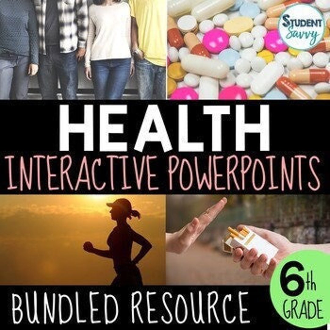 Health Interactive Powerpoint Bundle Middle School Health 6th Grade - Etsy