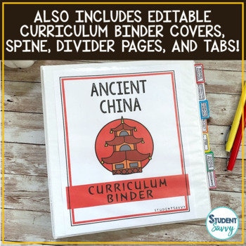 Ancient China Lesson Plans Templates Editable Google Docs Curriculum ...