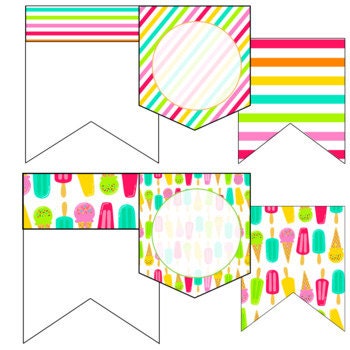 Summer Editable Banners| Summer Bunting | Summer Classroom Decor - Etsy