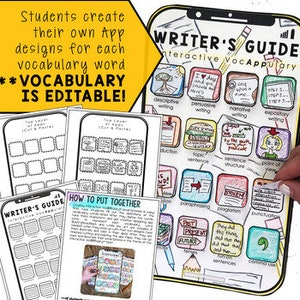 Writer's Guide Interactive Vocappulary™ - Writing Vocabulary Activity ...