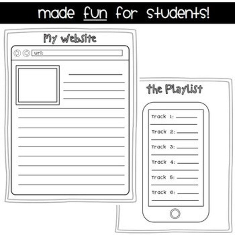 Graphic Organizer Interactive Notebook BUNDLE - Etsy