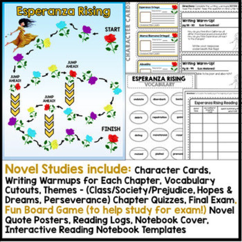 Esperanza Rising Novel Study - Etsy