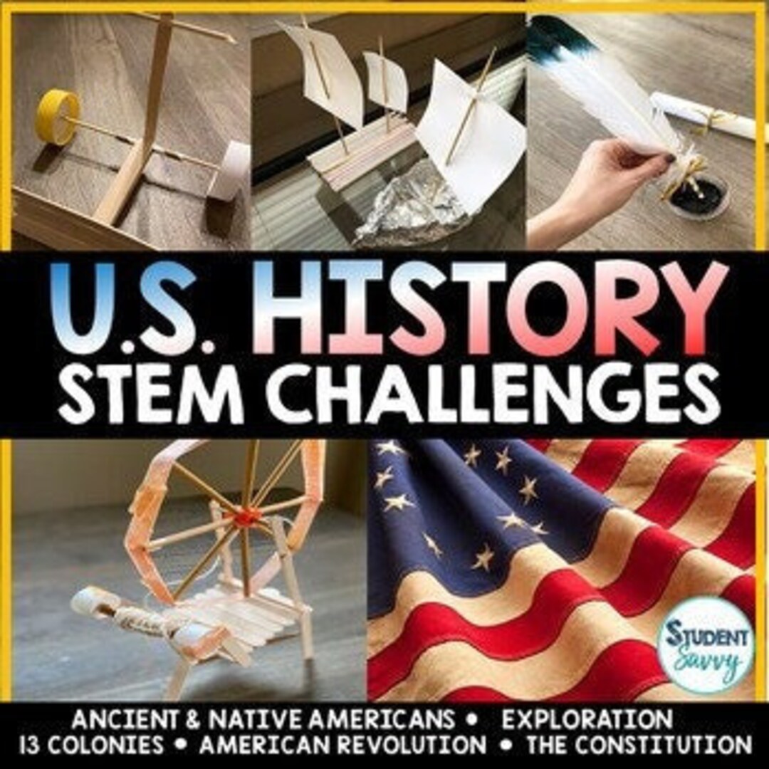 US History STEM Challenges | United States STEM - Etsy