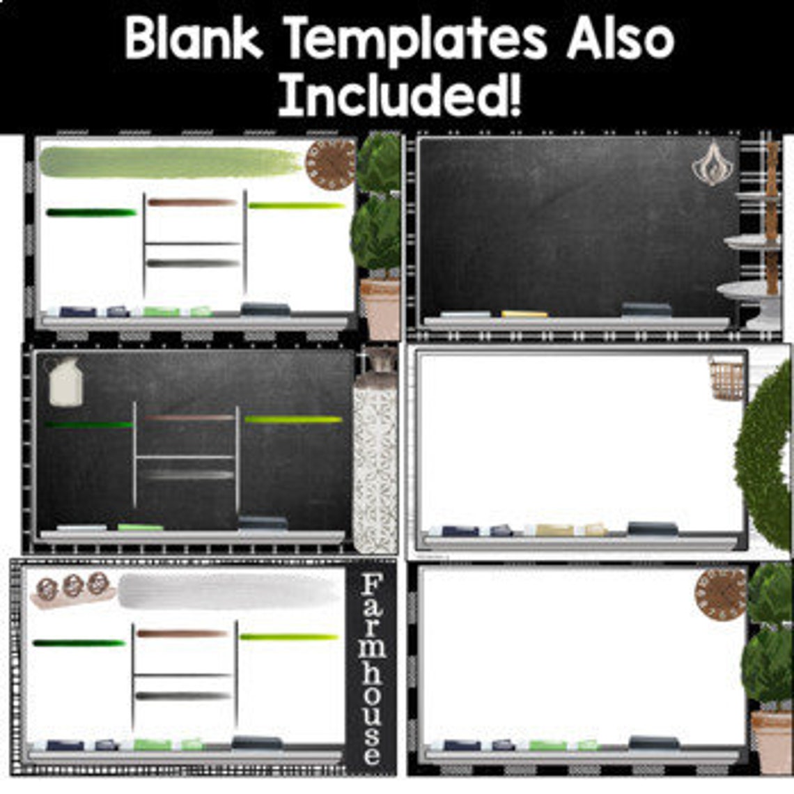 Daily Agenda Template | Daily Schedule Google Slides FARMHOUSE THEME - Etsy